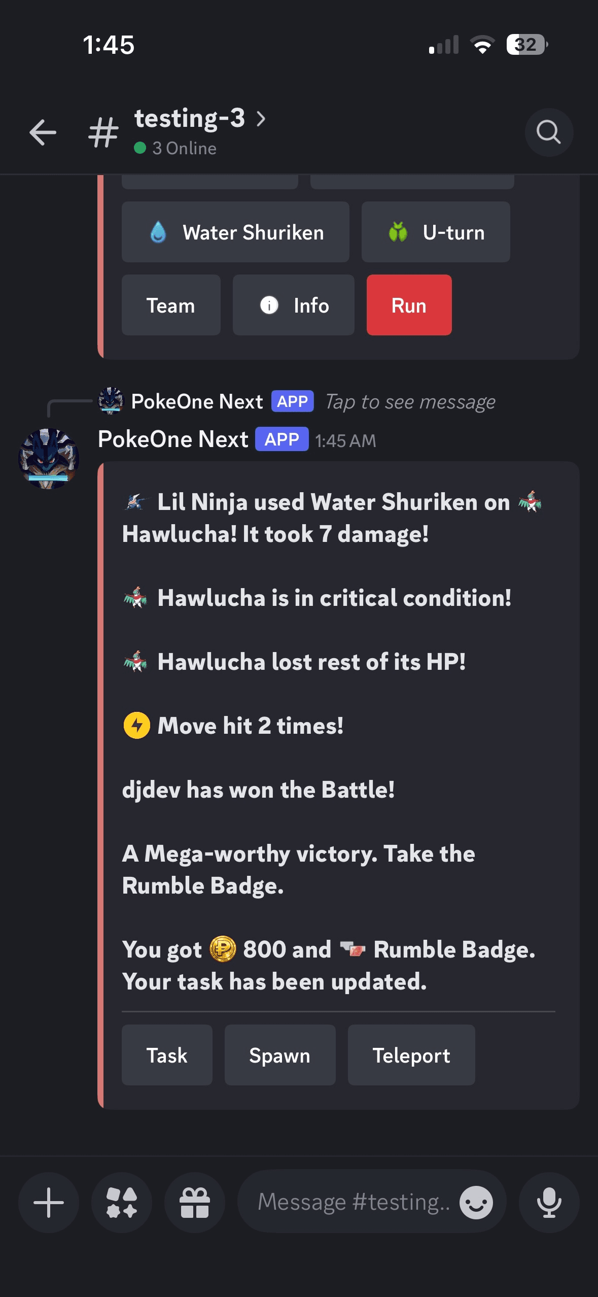 PokeOne | Discord Pokemon RPG